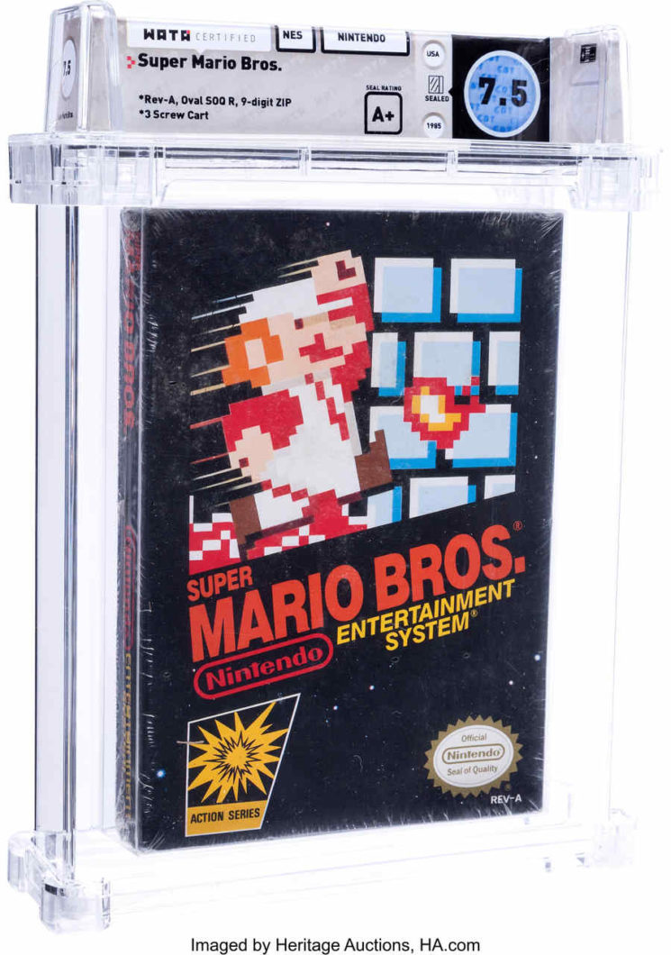 Cartucho Antigo De Super Mario Bros é Vendido Por 114 Mil Dólares