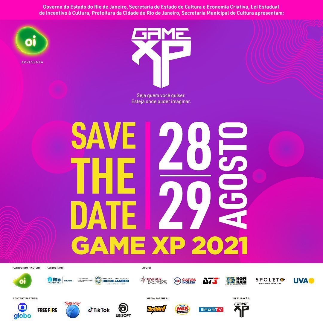 Game XP 2021: Edição Virtual Ocorrerá Nos Dias 28 E 29 De Agosto